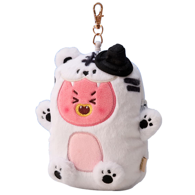 老虎系列毛绒收纳包挂件证件卡套