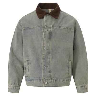 就在某天牛仔宽松休闲夹克外套