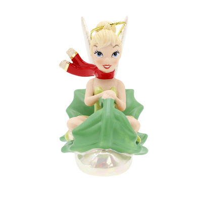 Cershar lenox Tinker Bell小仙女陶瓷儿童房装饰摆件圣诞树挂饰