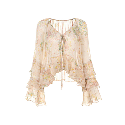 wanatry绿野仙踪印花薄开衫