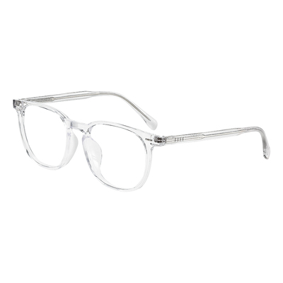 ELLE透明白色防蓝光眼镜框时尚范