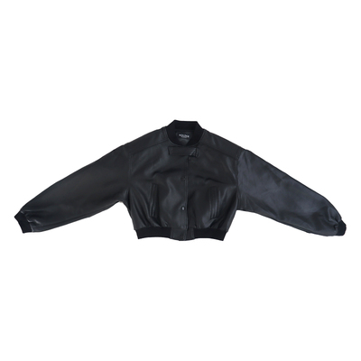 Lonslan短款棒球皮外套