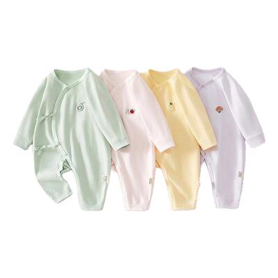 新生儿婴儿连体衣纯棉春秋款蝴蝶衣四季和尚服52码59初生宝宝衣服