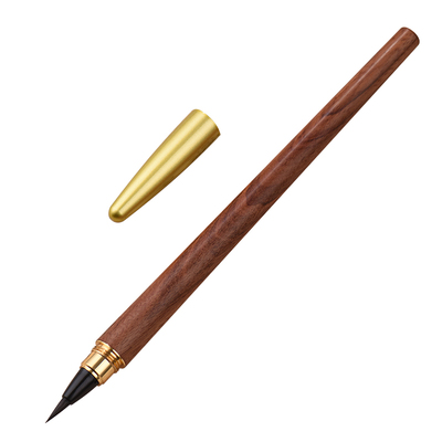 实木笔杆钢笔式狼毫毛笔小楷练字