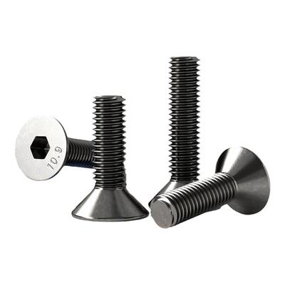 【可开发票】黑镍沉头内六角螺丝