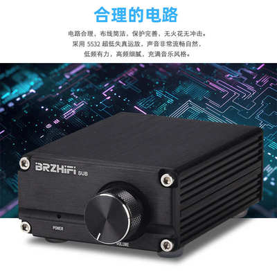 B3 单声道100W 发烧级数字HIFI专业低音炮功放机大功率低频放大器