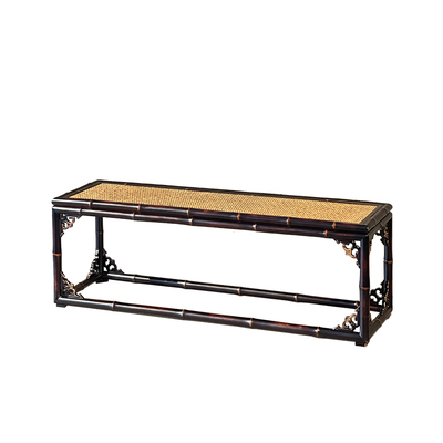 竹老表个雅长凳手工圆竹仿古茶凳