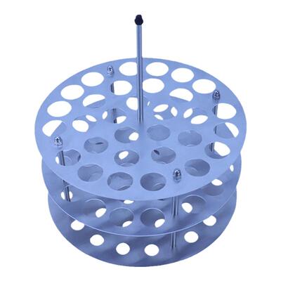 油浴锅试管架20MM圆形耐高温试管架铝制试管架铁丝笼水浴锅实验室