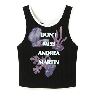 ANDREAMARTIN硅胶印花吊带背心