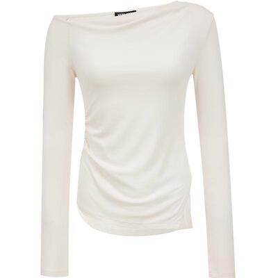 VeroModaT恤女休闲斜肩上衣