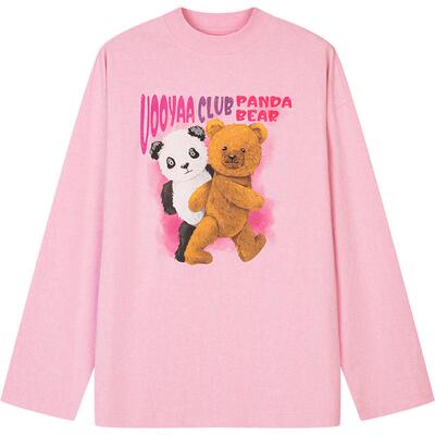 UOOYAA/乌丫2023冬卡通印花T恤