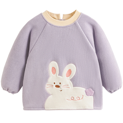 女宝奥利绒反穿保护羽绒服罩衣冬