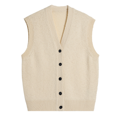 TOFOD 邓肯纱线 英国进口大肚纱羊毛 初春百搭宽松极简针织开衫