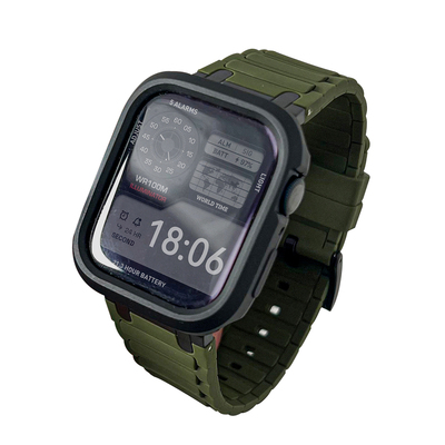适用s12/S11苹果手表ultra3金属ap扣apple硅胶s10表带s9壳iwatch