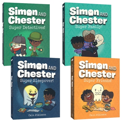 Simon and Chester 西蒙和切斯特系列1-4 儿童全彩冒险漫画 章节桥梁故事书 图像小说 Cale Atkinson 英文原版进口图书