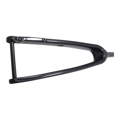 公路自行车全碳纤维锥管全走内线超轻快拆筒轴前叉700Cx32C轮胎