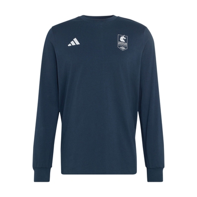 adidas阿迪达斯上衣男子BM26 LS C T  M运动休闲长袖T恤KG4576