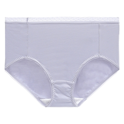 安莉芳旗下E-BRA棉质高腰净色面料女三角裤包臀内裤KP00045