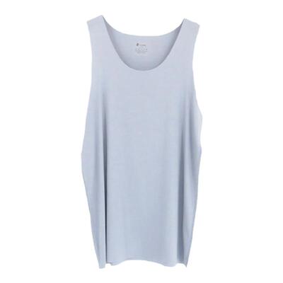 凯撒双面丝光莫代尔男士圆领背心