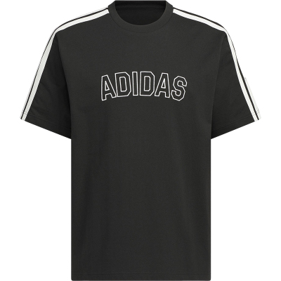 Adidas/阿迪达斯正品2025夏季款男士运动宽松针织短袖KB9135