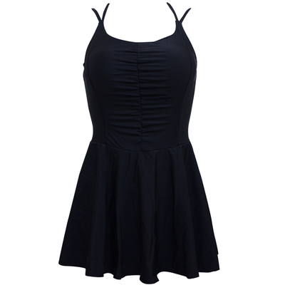 学生性感露背遮肚显瘦少女泳衣