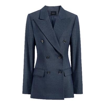 OFFIY职业西装套装羊毛人字纹