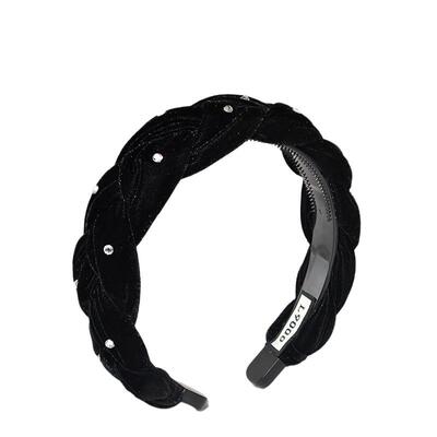 L9000/2026款麻花发箍丝绒仿钻