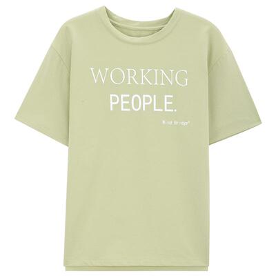 MindBridge字母印花短袖