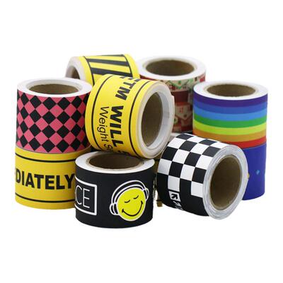 原创个性潮牌警示长条胶带贴纸