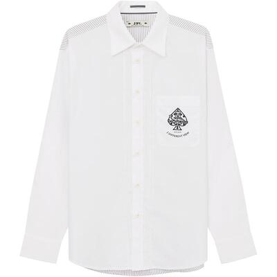 JDV商场同款条纹印花全棉衬衫