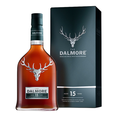 【自营】DALMORE大摩15年苏格兰单一麦芽威士忌700mL英国进口洋酒