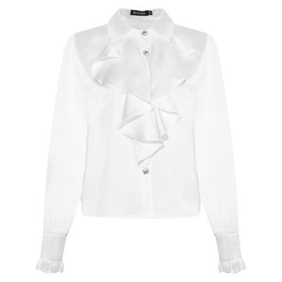 FEXATA荷叶边气质长袖衬衣