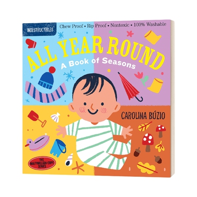 英文原版绘本 Indestructibles All Year Round 咬咬书 一本一年四季的书 平装 英文版 进口英语原版书籍儿童全英语书