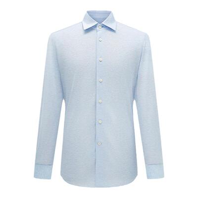 LAMPO/蓝豹针织易打理休闲衬衫