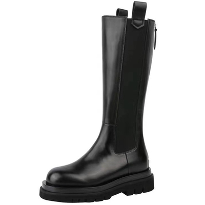 爱意aee时尚风加绒粗跟马丁靴