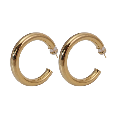 DSTYLE欧美风金色金属圆圈耳环女