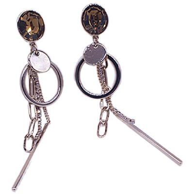 925银针新款个性气质长款耳环女潮高级感流苏百搭耳饰品网红耳坠