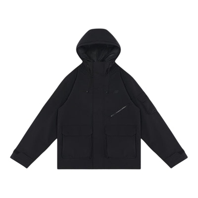 New Balance/NB正品新款男士工装休闲大口袋连帽夹克AMJ51325-BK