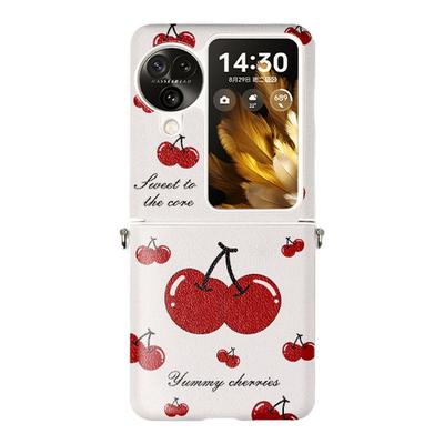 红色樱桃英文findn3flip手机壳