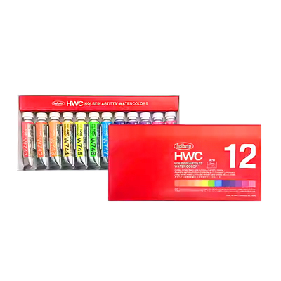 荷尔拜因水彩颜料荧光色