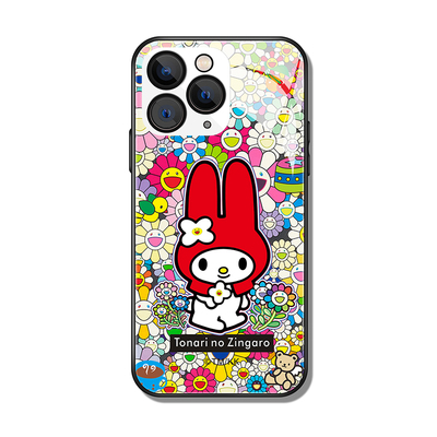 日本潮牌村上隆太阳花KT适用于iphone16promaxplus苹果个性卡通手机壳