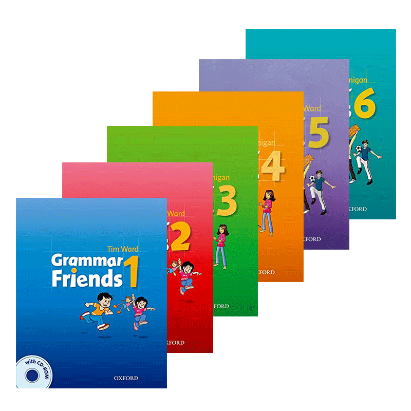 Oxford Grammar Friends 1-6册 英文原版 牛津小学英语语法书 和语法做朋友