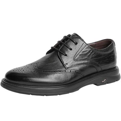 百丽男鞋商场同款商务鞋布洛克