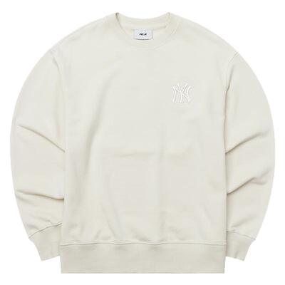 MLB官网情侣卫衣男女装2025冬季新款圆领套头衫运动服3AMTM0654