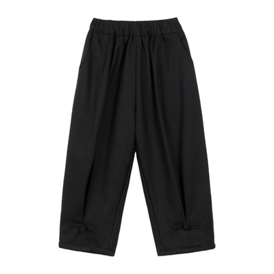 小o宝男童新款简约保暖哈伦裤