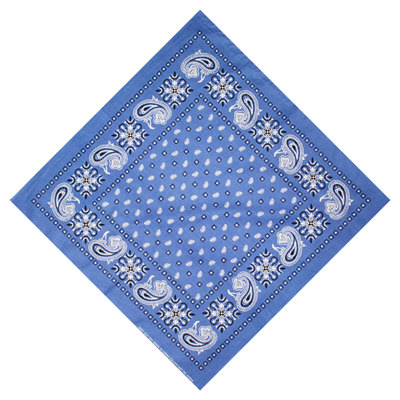 牛仔蓝骑行头巾男三角巾包头防晒