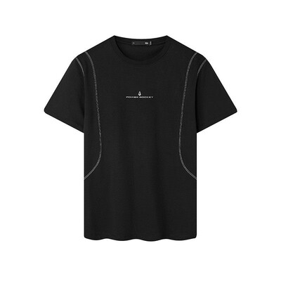 海澜之家印花时尚圆领短袖T恤男