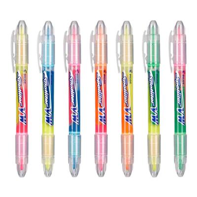 日本百乐PILOT 双头荧光笔SVW-15SL荧光标记笔学生用彩色直液式标记号笔手账本文学生日本文具用品做笔记用