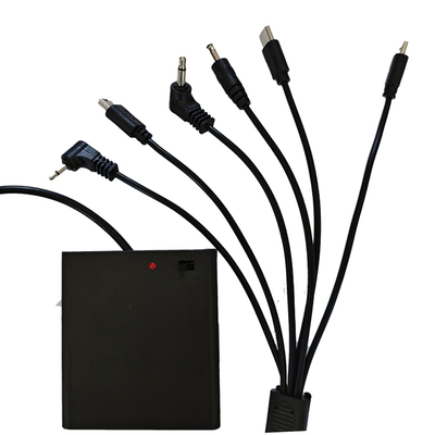 通用型6v外接保险箱柜没电电子锁备用6V设备配应急电池盒电源接头6双头配置