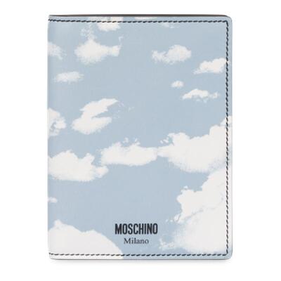Moschino/莫斯奇诺 25早秋女士字母印花云朵图案钱包